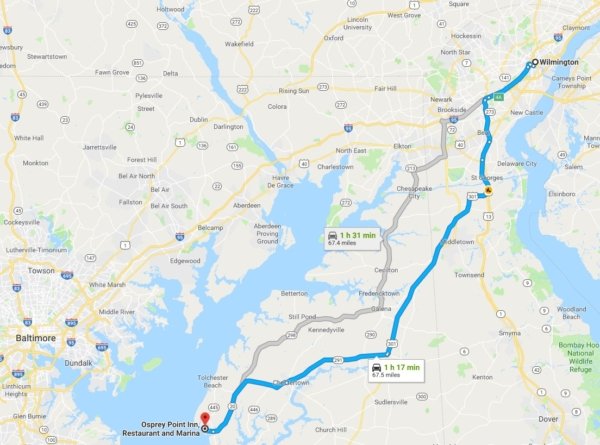 Directions & Contact - Rock Hall Maryland Lodging | Osprey Point Inn